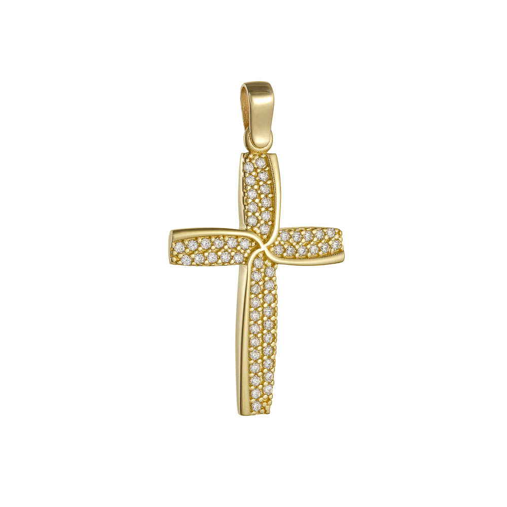 Γυναικείος σταυρός, χρυσός K14 (585°) - ΔΡΑΝΔΑΚΗΣ - ΚΟΣΜΗΜΑ, ΡΟΛΟΙ, ΑΞΕΣΟΥΑΡ